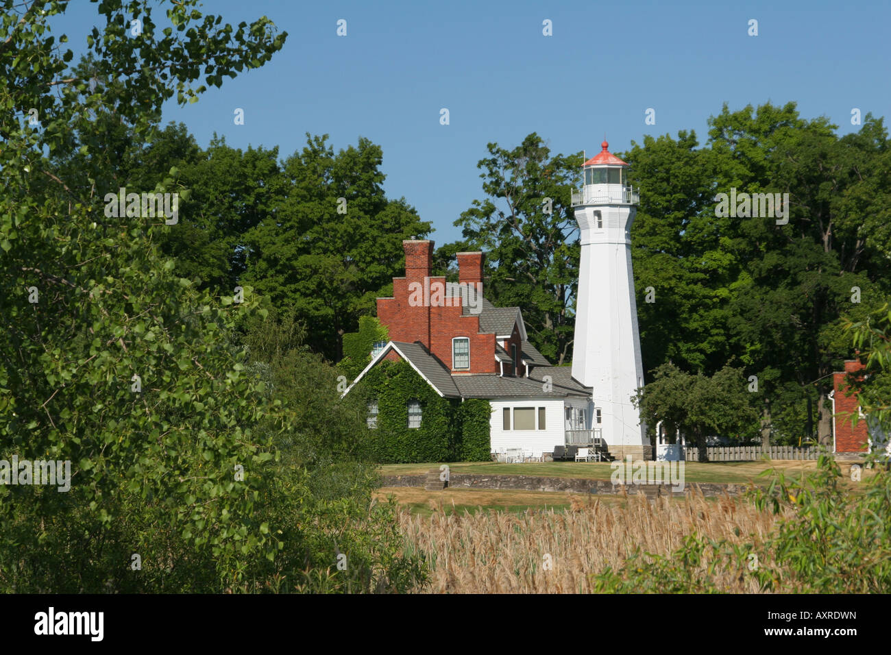 Port Sanilac Lighthouse Port Sanilac Michigan Stock Photo - Alamy