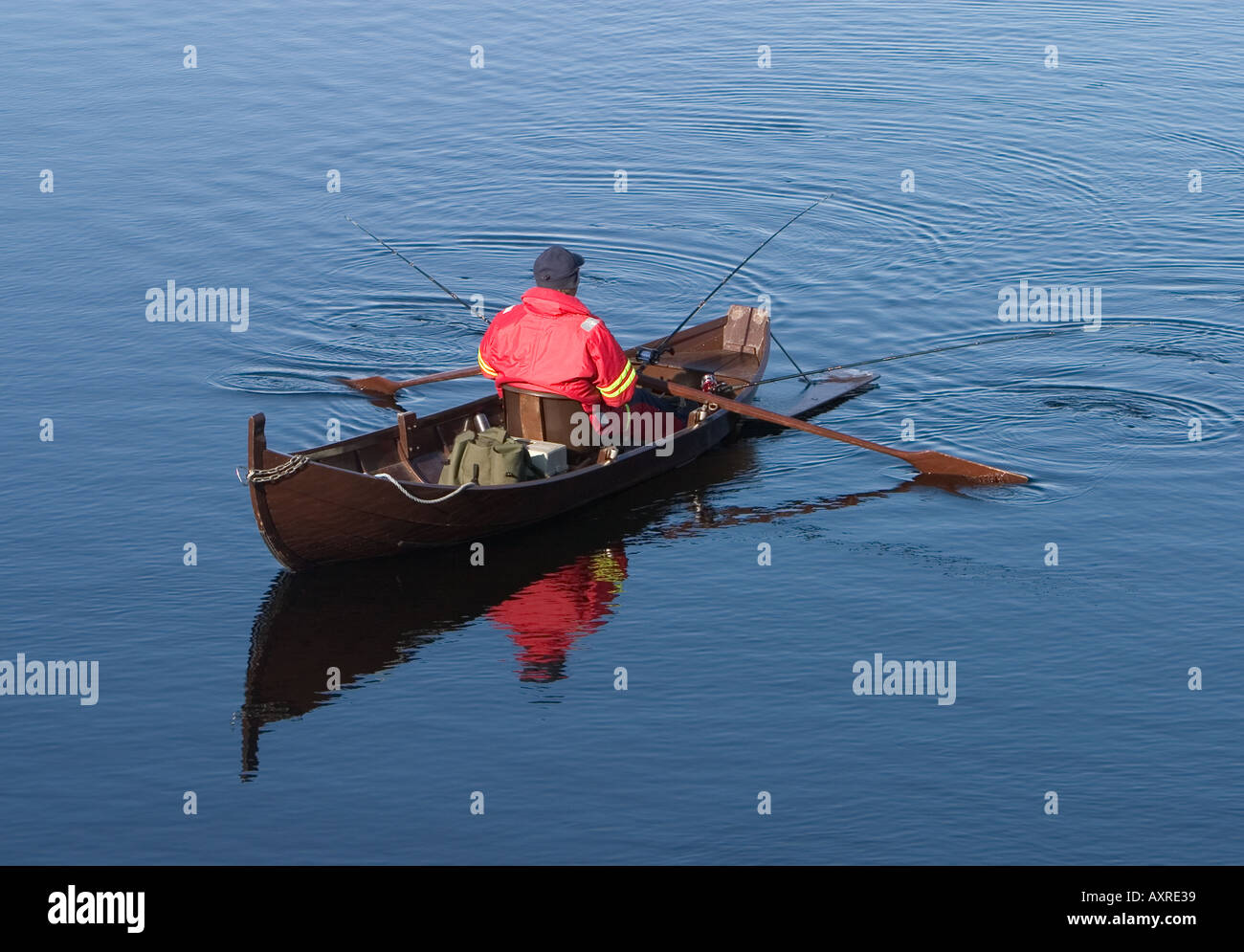 Back view person using oar hi-res stock photography and images - Alamy