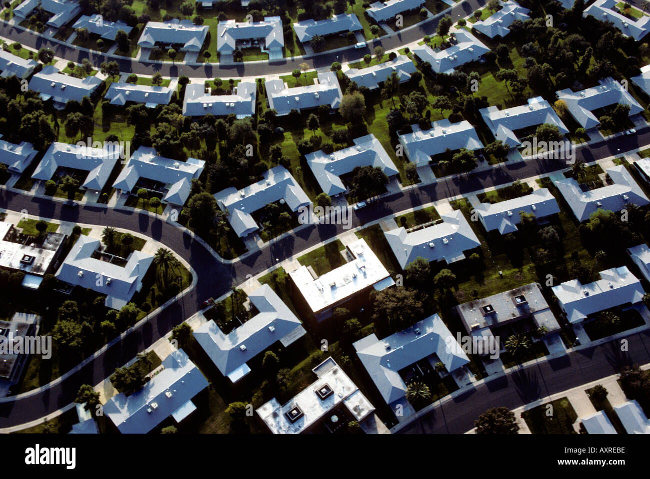 Aerial view Sun City Phoenix Arizona USA Stock Photo - Alamy