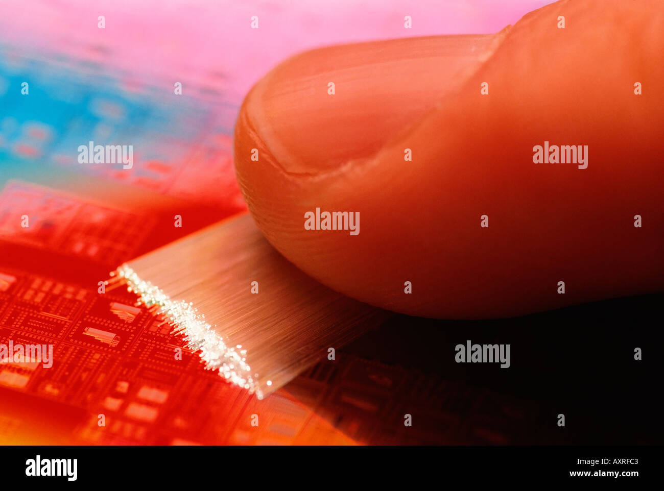 Silicon chip finger hi-res stock photography and images - Alamy