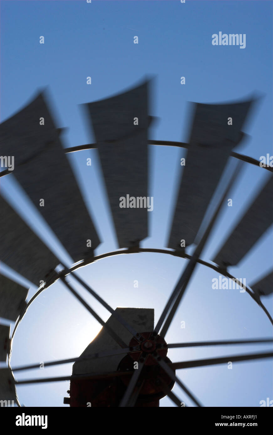 Wind mill water pump Stock Photo - Alamy