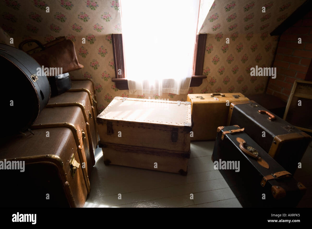 Inside of attic pitched roof hi-res stock photography and images - Alamy