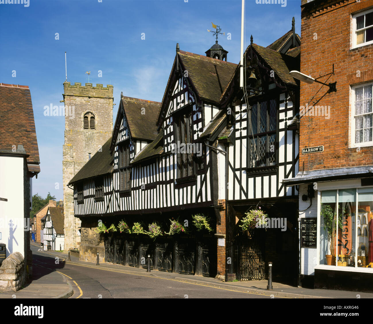 Much wenlock street view with church hi-res stock photography and ...