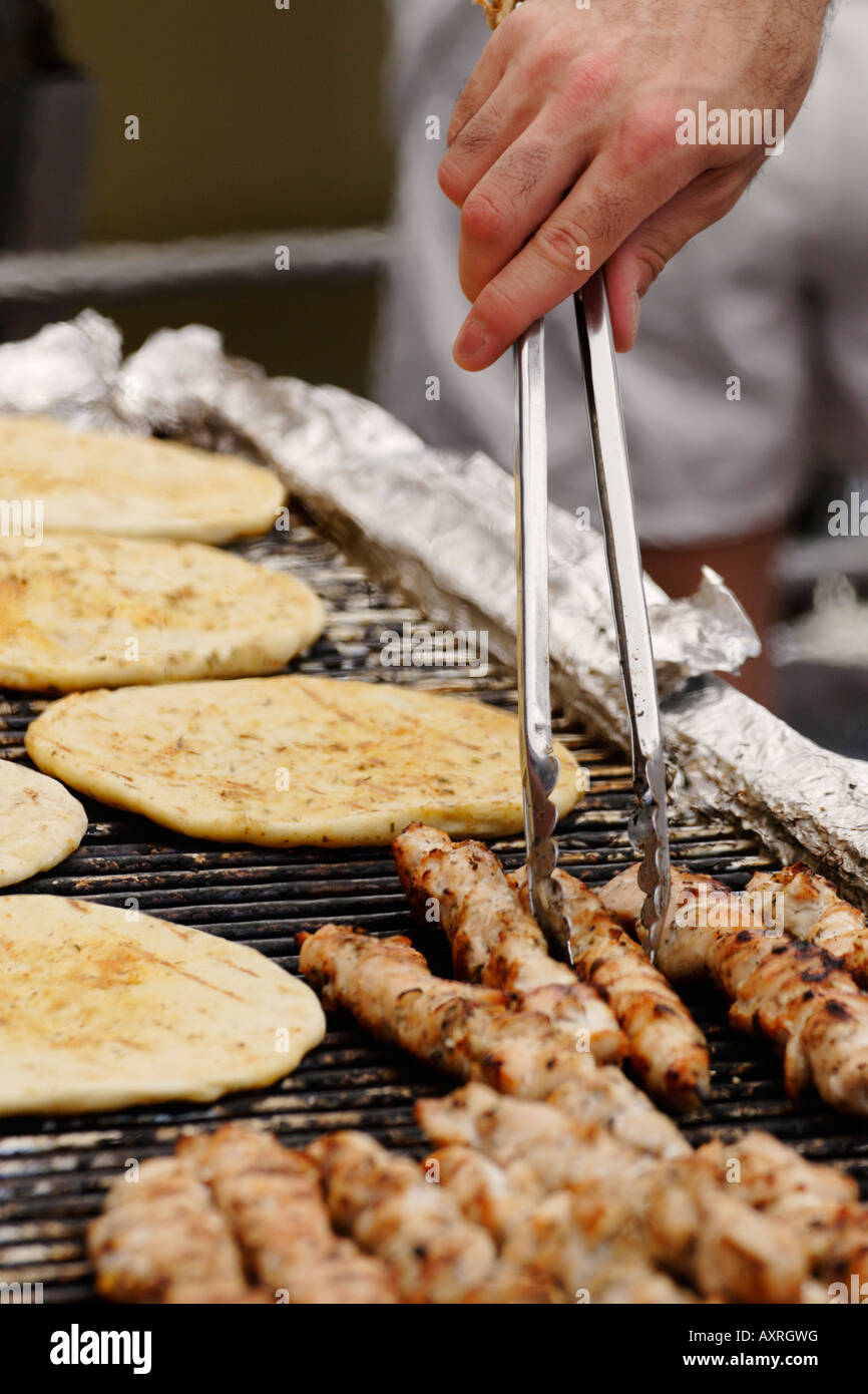barbecue grilled meat Stock Photo - Alamy