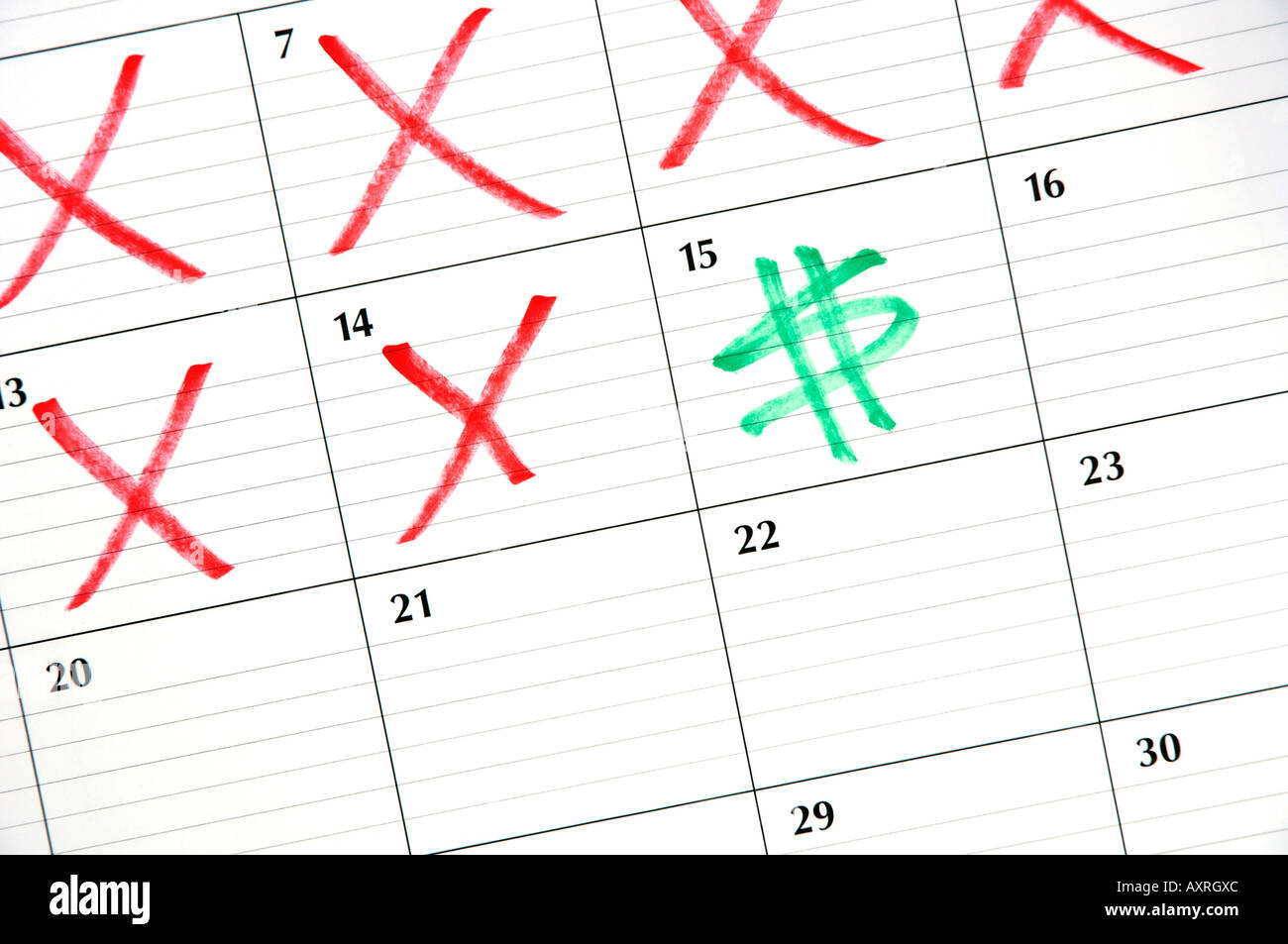 Payday calendar hi-res stock photography and images - Alamy