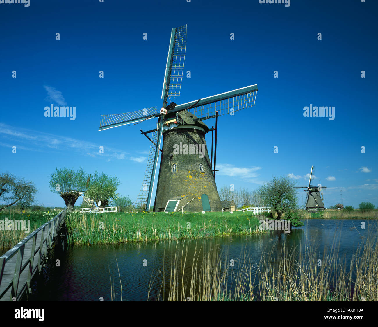 The Netherlands is famous for its windmills and dikes Stock Photo - Alamy