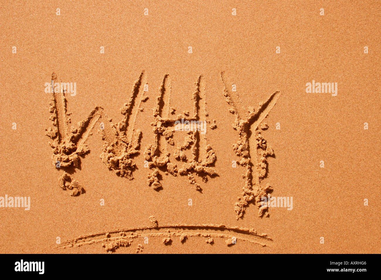 Writing in sand Stock Photo - Alamy