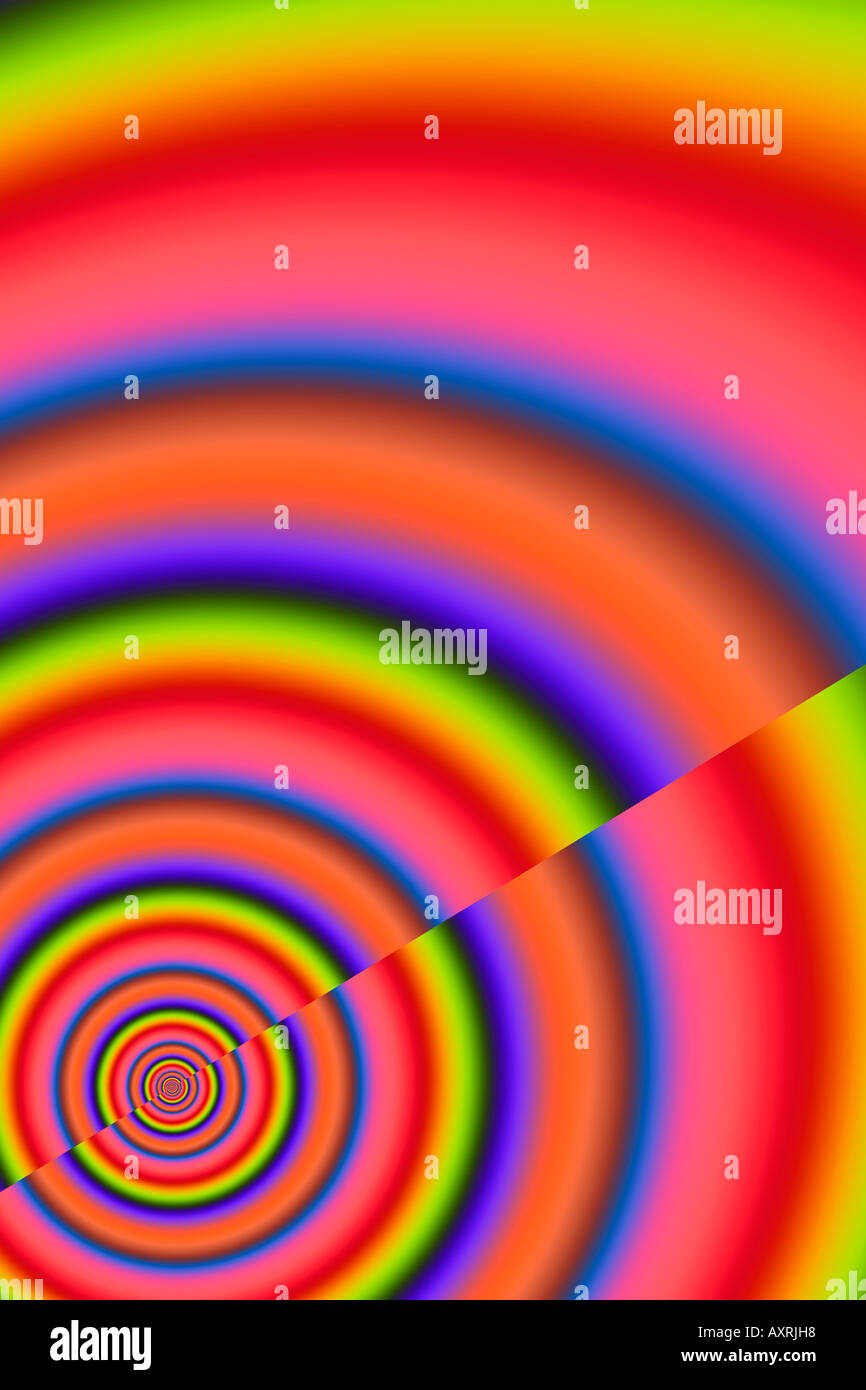 Coloured concentric circles hi-res stock photography and images - Alamy