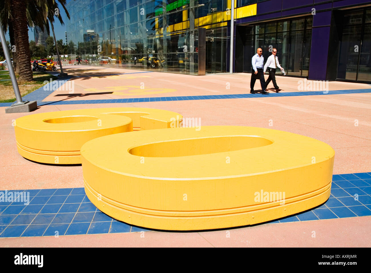 Architecture / Architectural detail at ground level,of a modern office ...