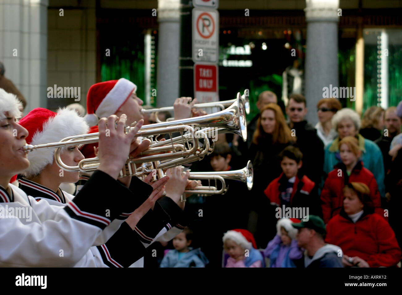Santa Claus parade Stock Photo - Alamy