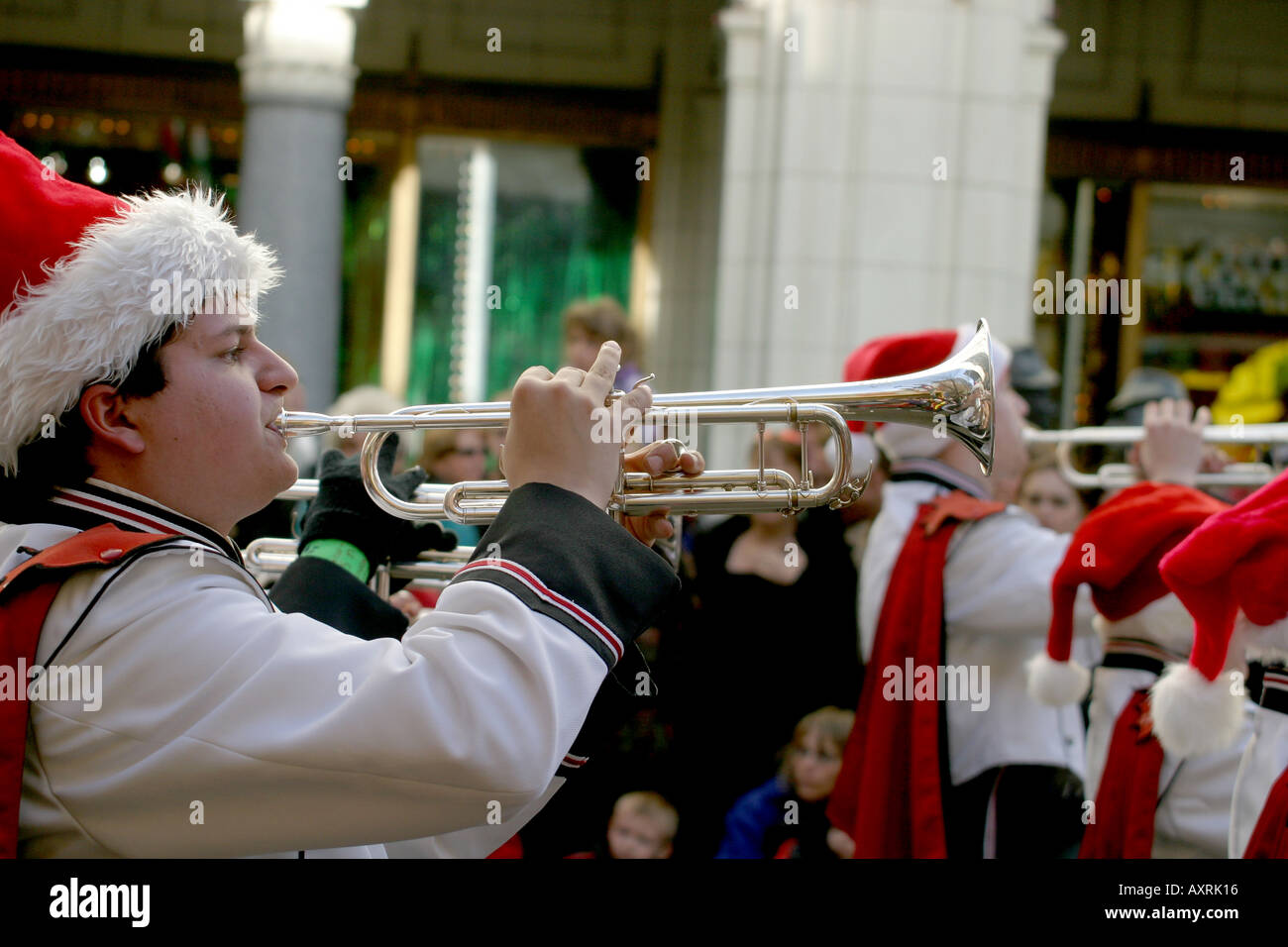 Santa Claus parade Stock Photo - Alamy