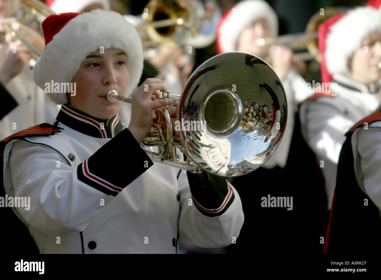 Santa Claus parade Stock Photo - Alamy