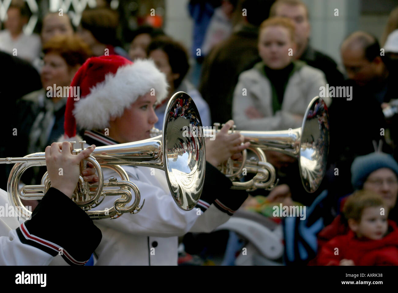 Santa Claus parade Stock Photo - Alamy