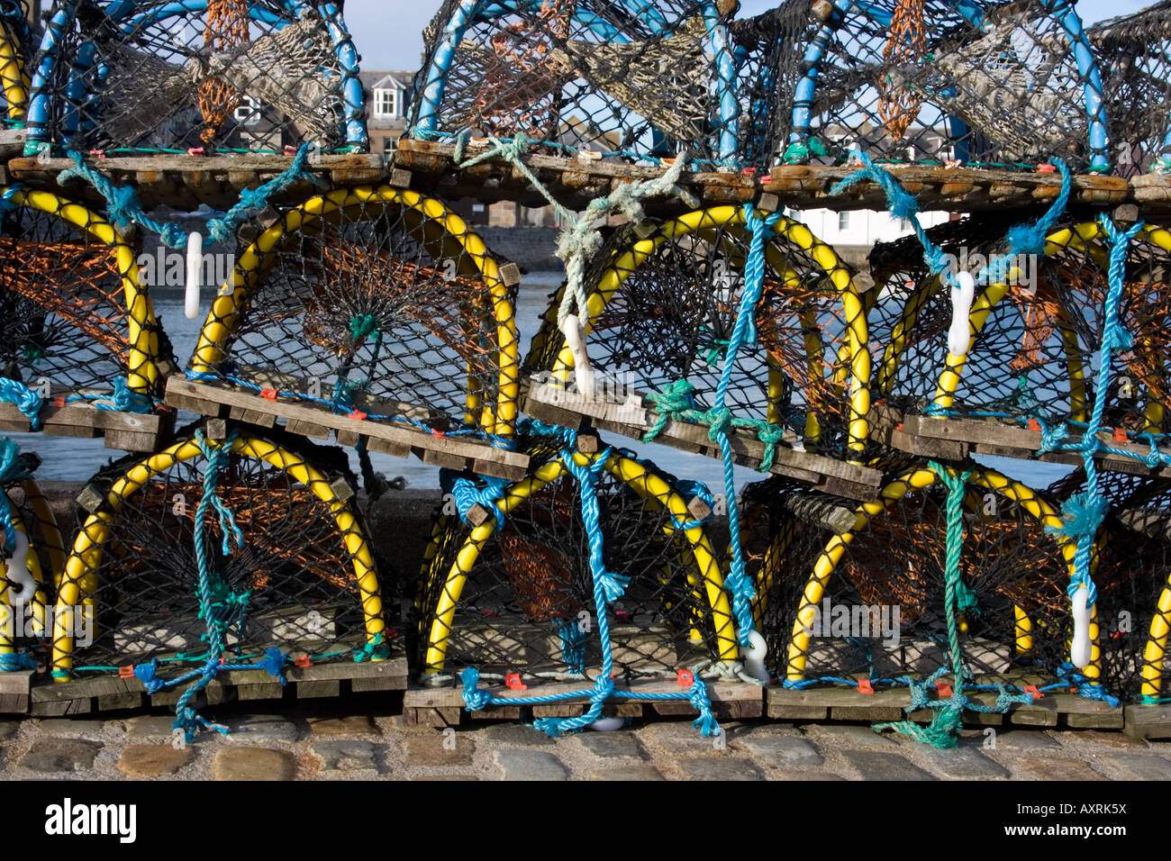 Lobster pots pot hi-res stock photography and images - Alamy