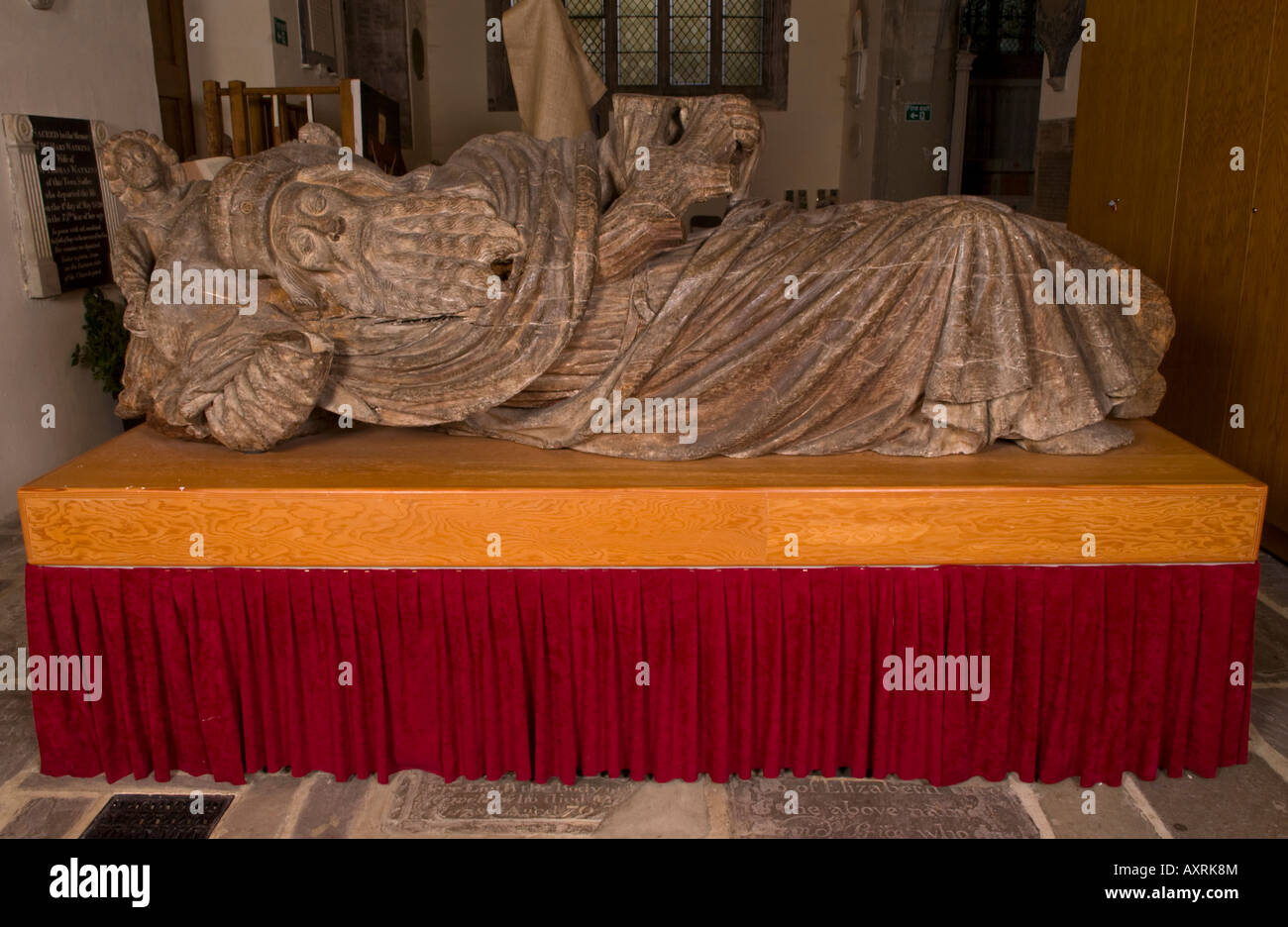 15th century carving of JESSE father of King David at St Marys Priory ...