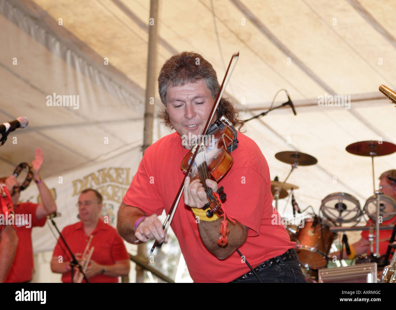 Fiddle player - Jimmy Sturr Orchestra - performing Devil went down to ...