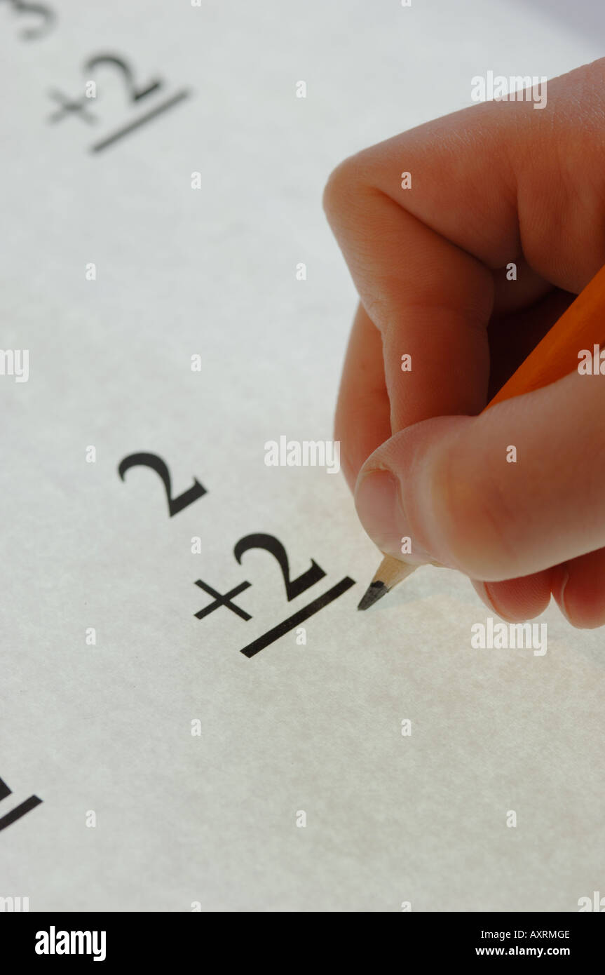 Mathematics problem child hi-res stock photography and images - Alamy