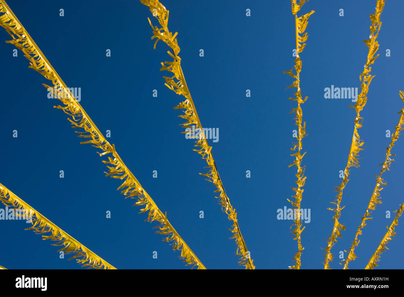 Streamers waving in a breeze Stock Photo - Alamy