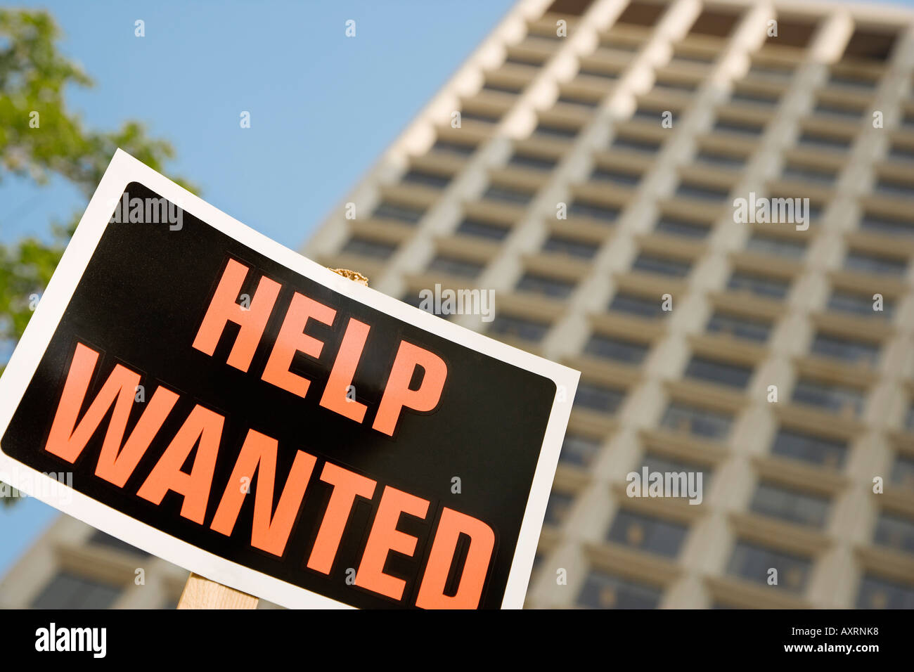 Help wanted sign Stock Photo - Alamy