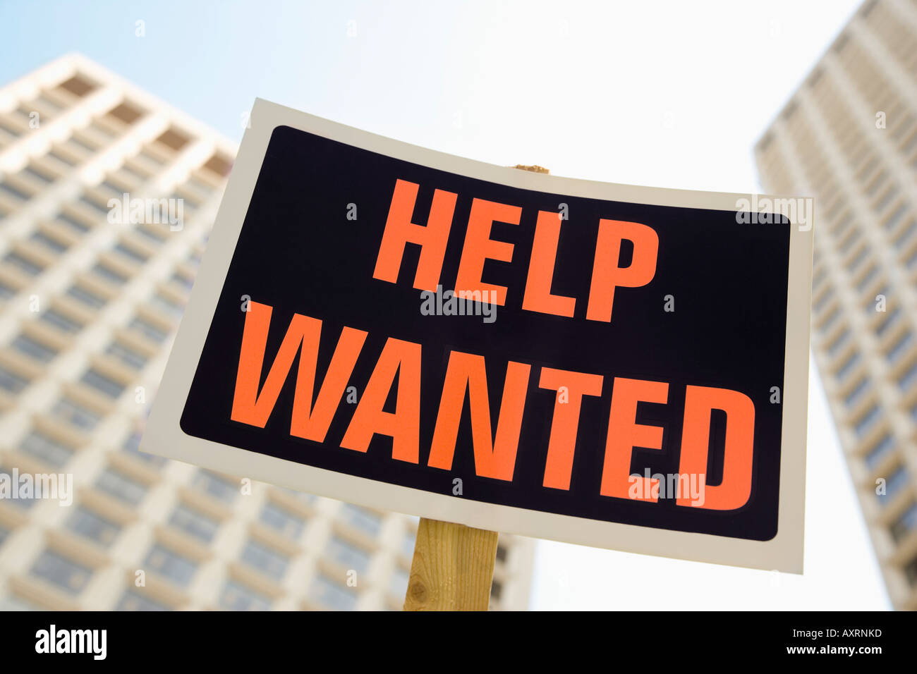 Help wanted sign Stock Photo - Alamy