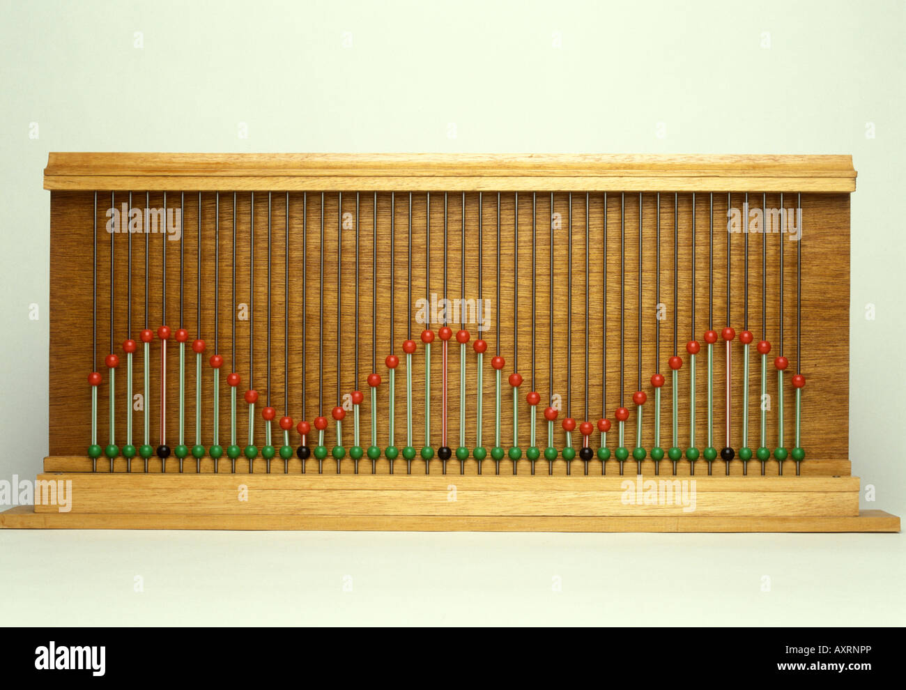 Mechanical device for demonstrating transverse waves Stock Photo - Alamy