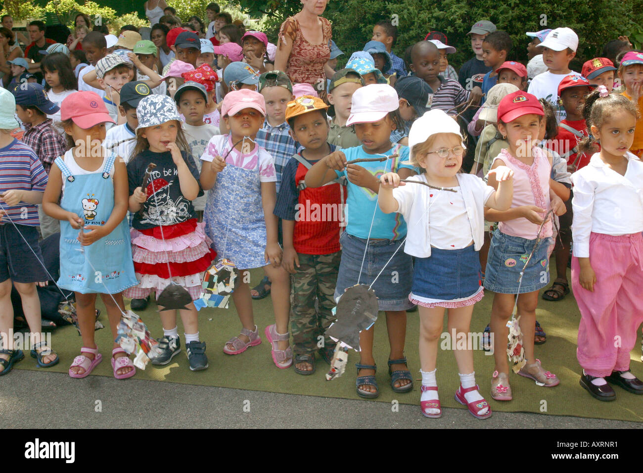 Primary school summer fete Stock Photo - Alamy