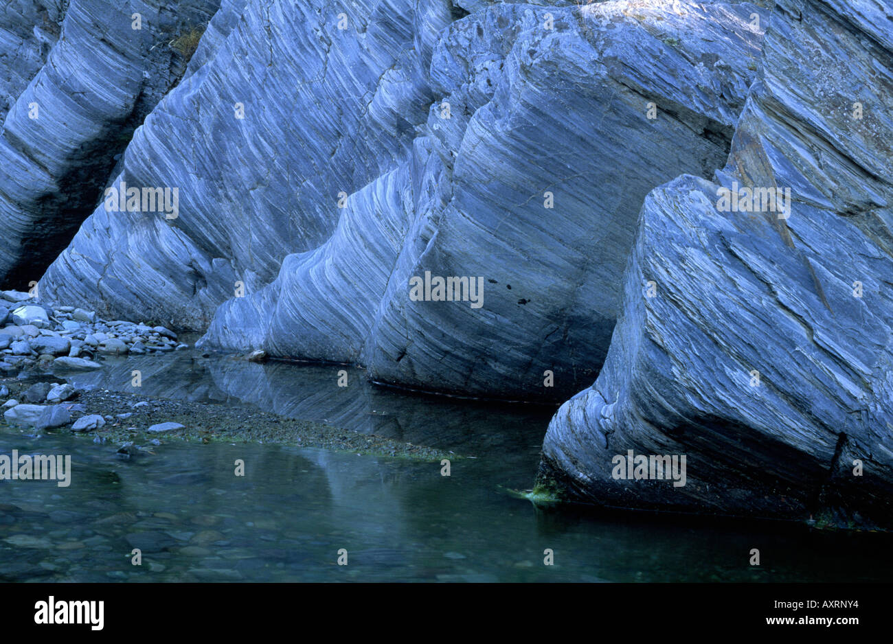 Kyeburn River and Rocks Otago South Island New Zealand Stock Photo - Alamy