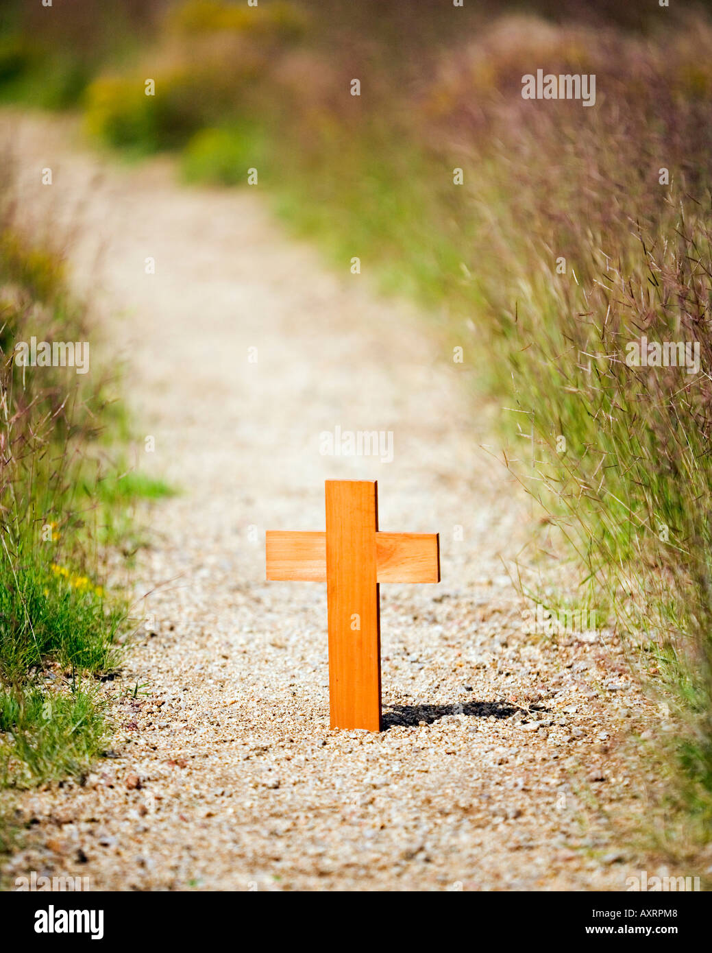 Cross as a path hi-res stock photography and images - Alamy