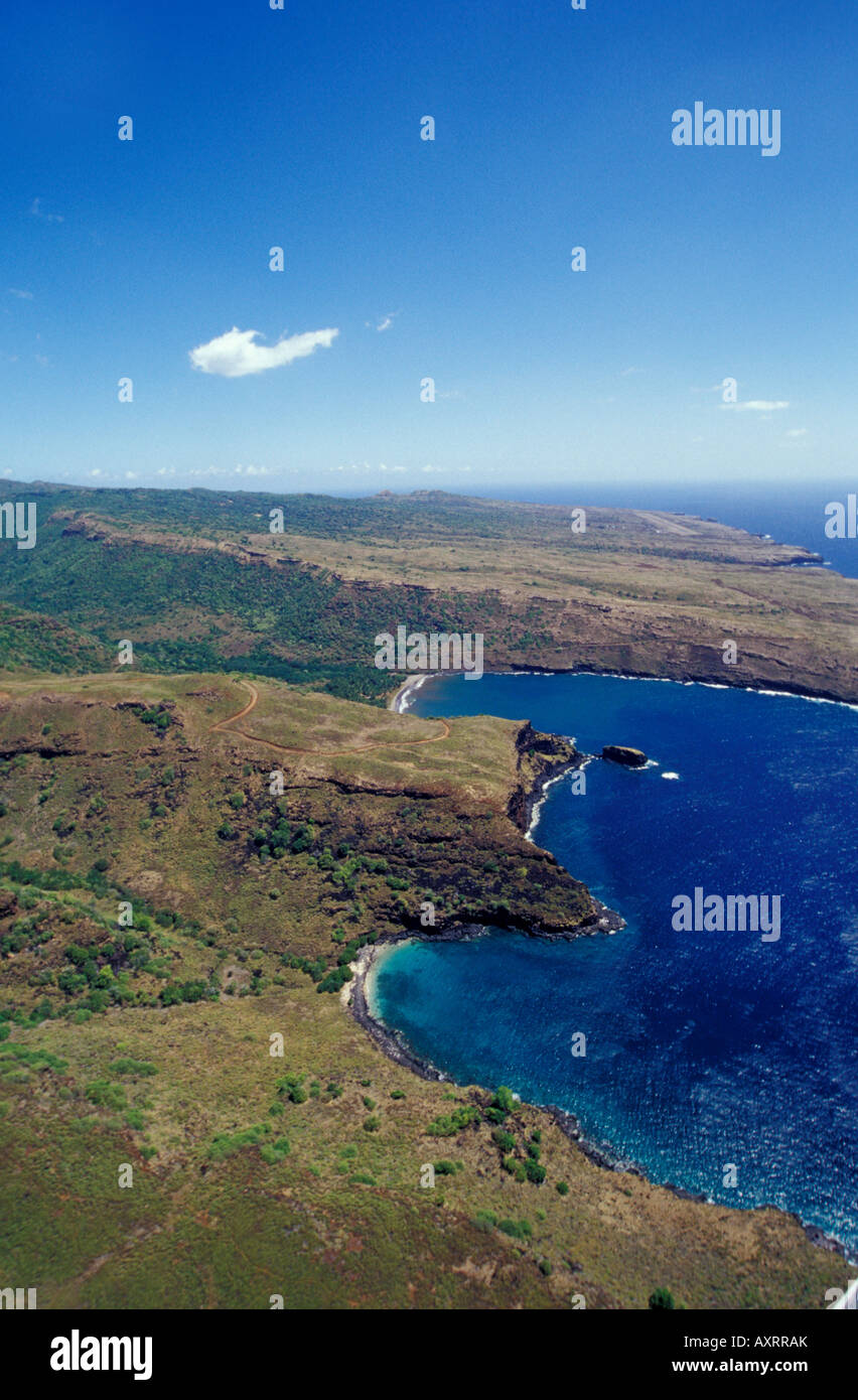 Aerial view of Nuku Hiva Marquesa Islands French Polynesia Stock Photo ...