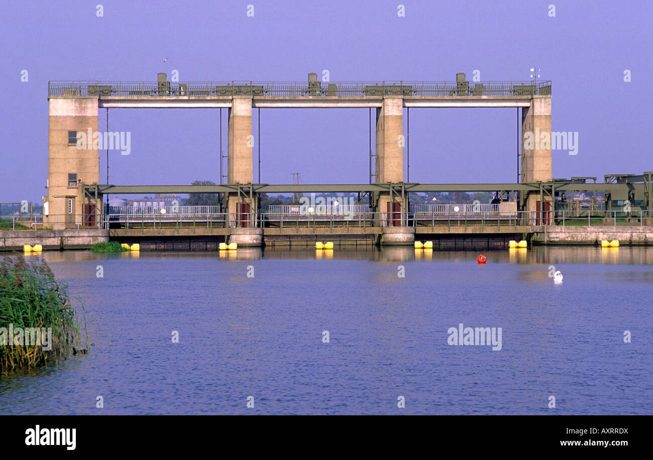 Denver Sluice Flood Protection Gates Norfolk East Anglia England UK ...