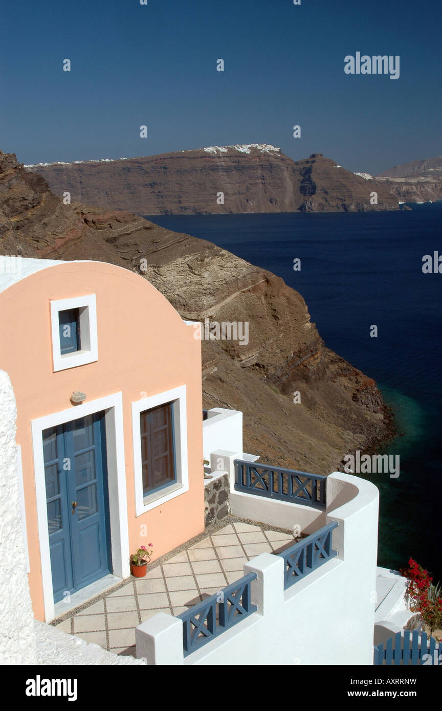house built into cliffs of volcanic island Stock Photo - Alamy