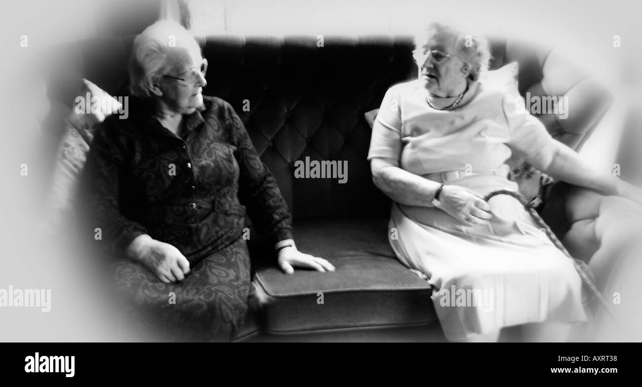 Old ladies Black and White Stock Photos & Images - Alamy