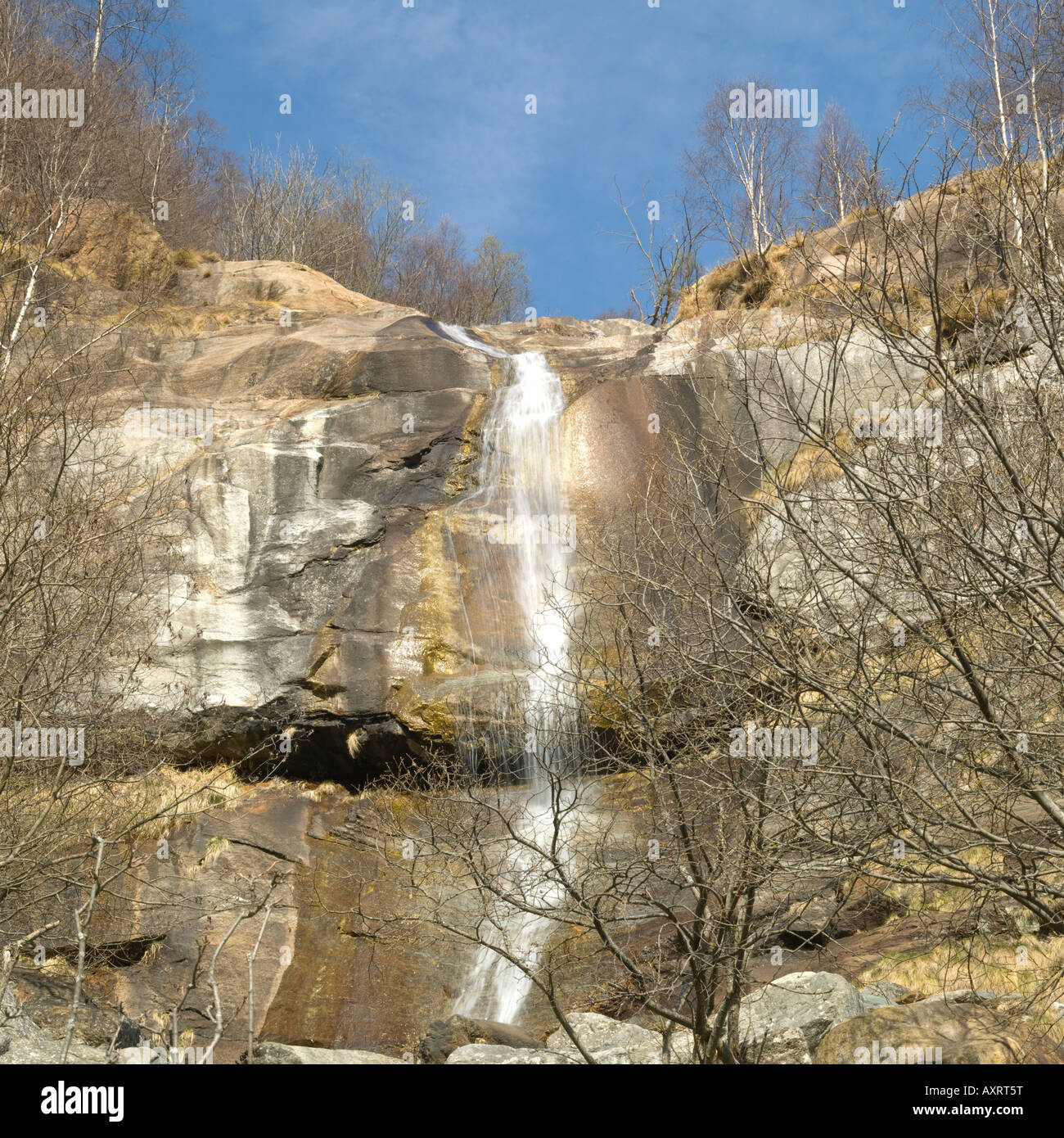Waterfalls, Italian Alps, Italy Stock Photo - Alamy