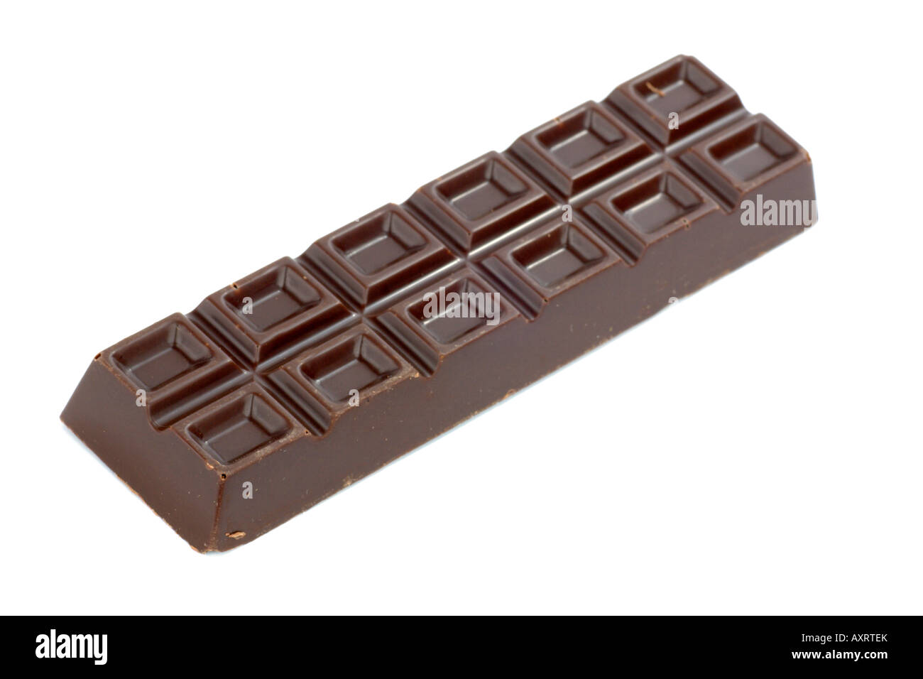Natural Chocolate bar isolated on white Stock Photo - Alamy
