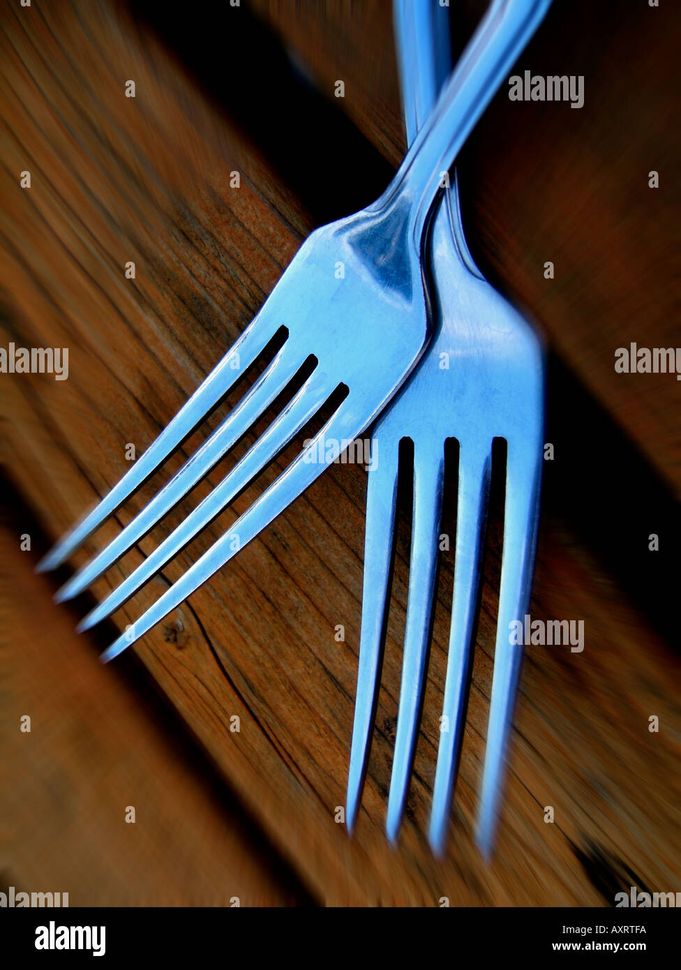 Pair of forks hi-res stock photography and images - Alamy