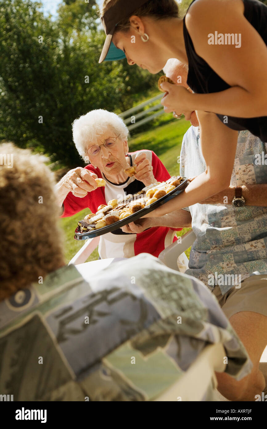 People having dessert Stock Photo - Alamy