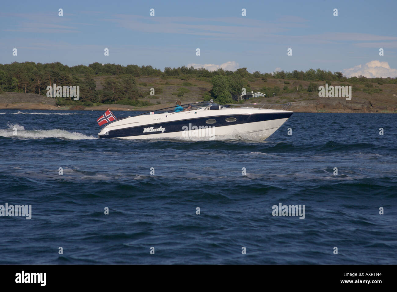 Speedboat Oslofjord Norway Stock Photo - Alamy