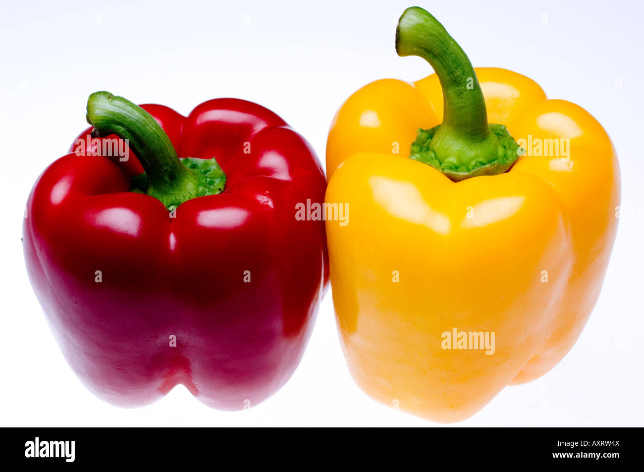 Yellow red peppers bell Cut Out Stock Images & Pictures - Alamy