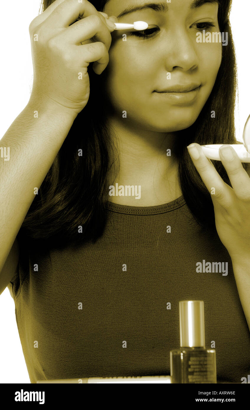 Female teens makeup hi-res stock photography and images - Alamy