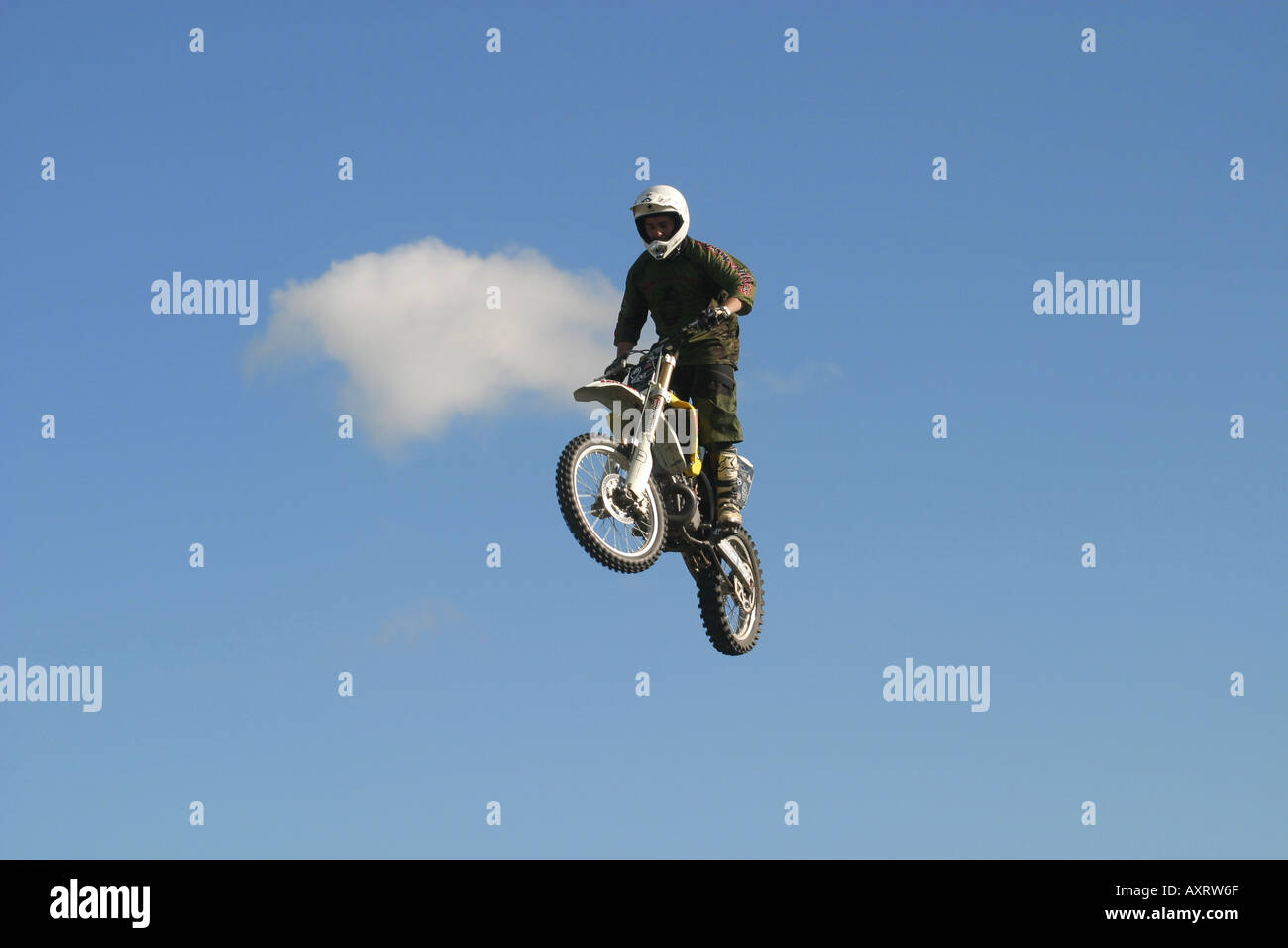 MOTOCROSS FREESTYLE JUMPING Stock Photo - Alamy