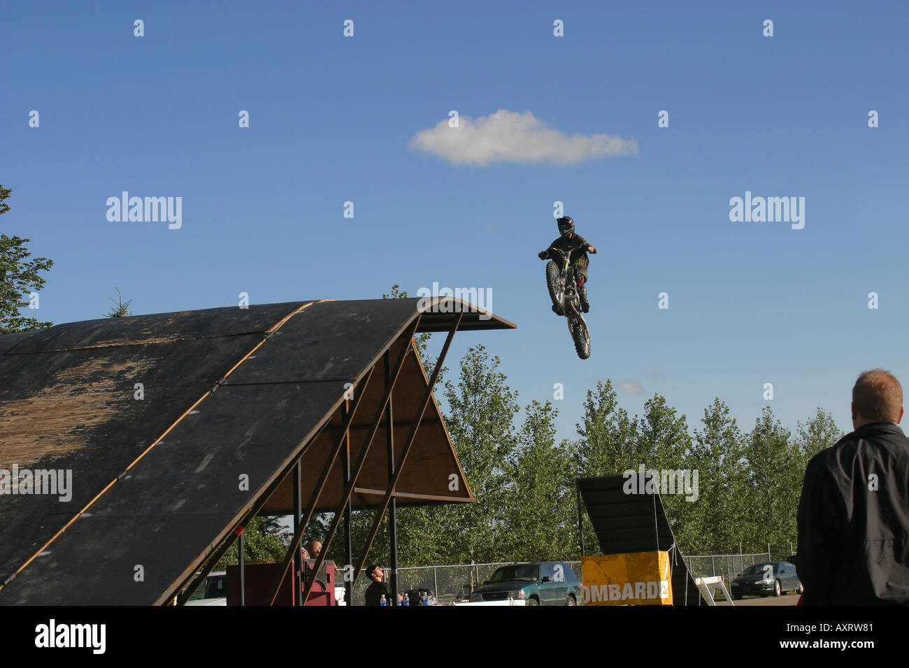 MOTOCROSS FREESTYLE JUMPING Stock Photo - Alamy