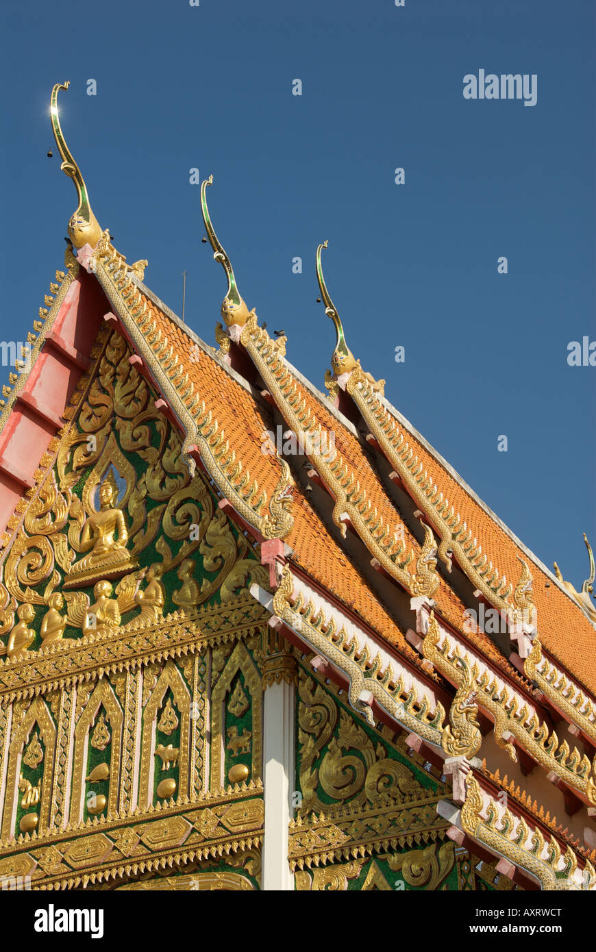 Typical buddhist monastery roof hi-res stock photography and images - Alamy