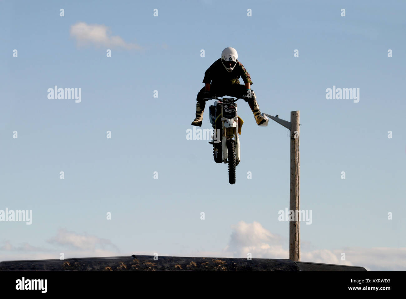 MOTOCROSS FREESTYLE JUMPING Stock Photo - Alamy