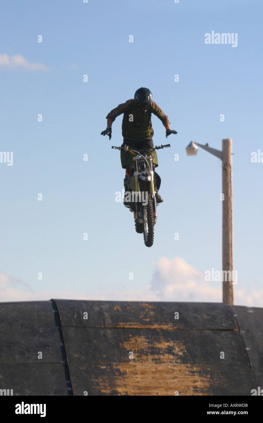MOTOCROSS FREESTYLE JUMPING Stock Photo - Alamy
