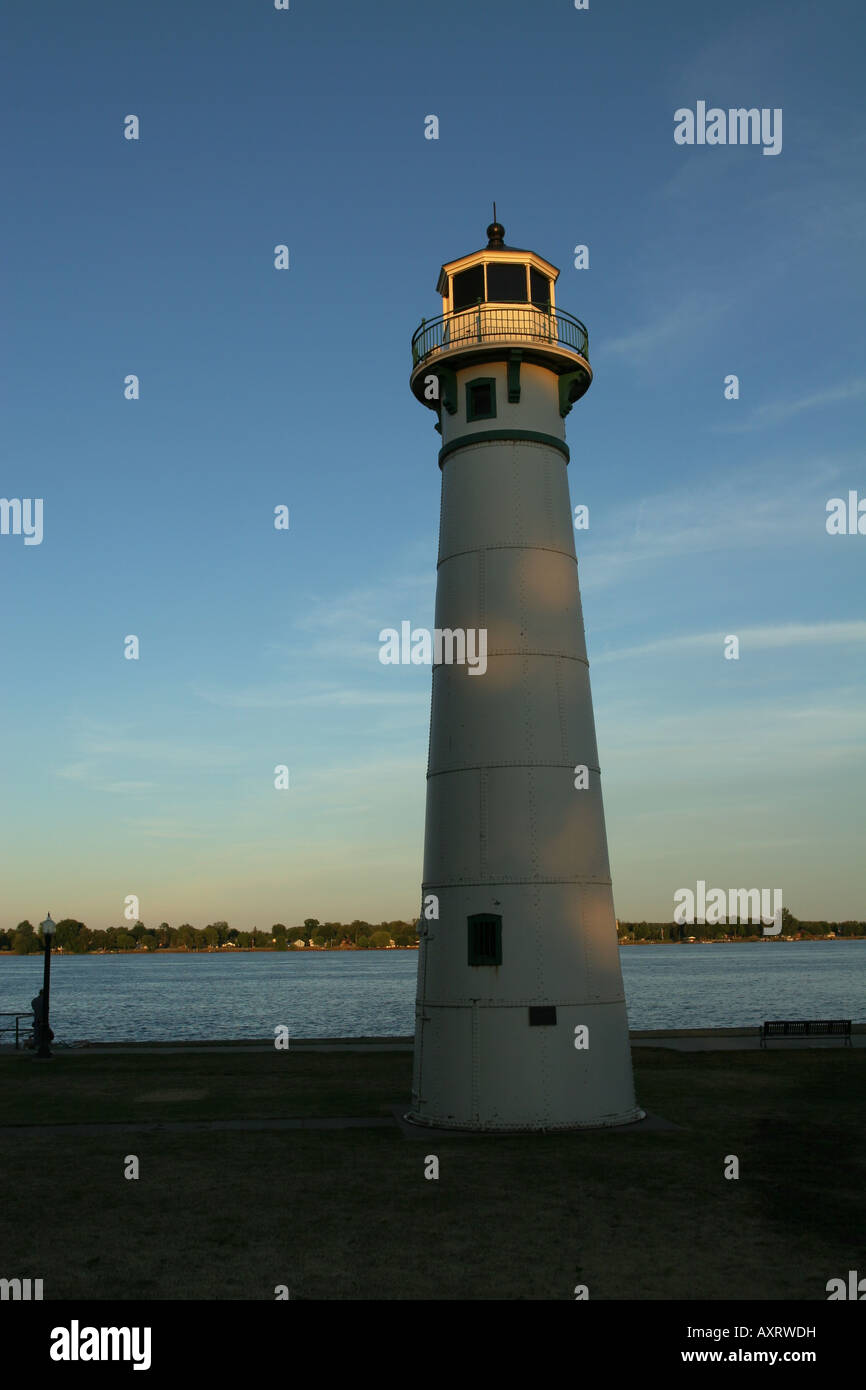 Marine City Lighthouse Marine City Michigan Stock Photo - Alamy