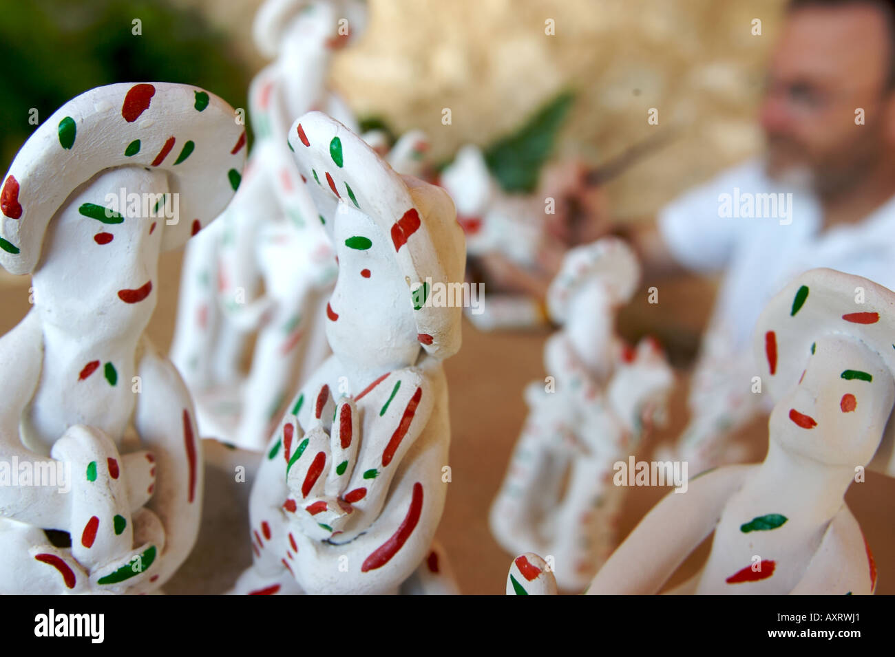 Making Siurell figurines in Majorca Stock Photo - Alamy