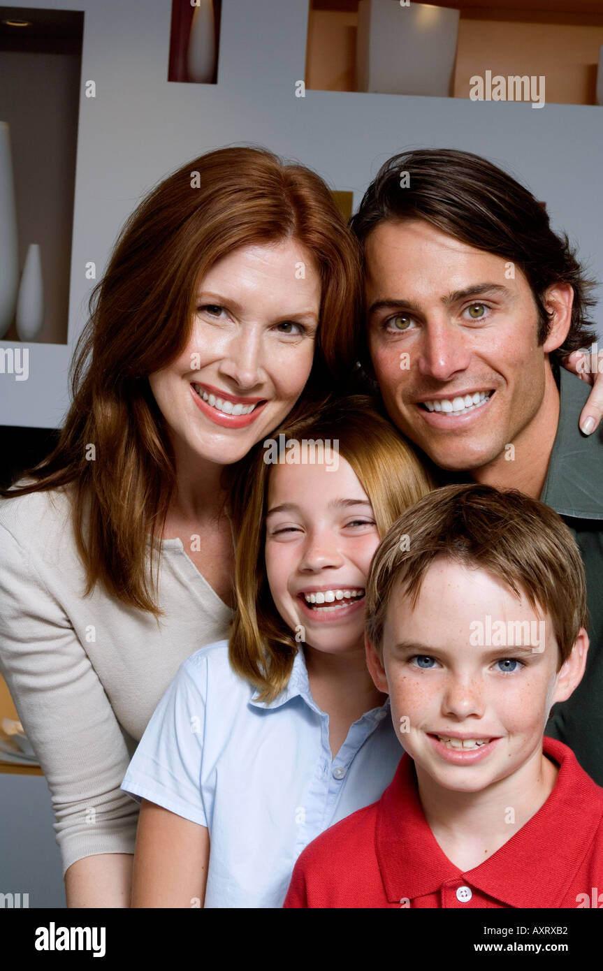 Dad with two older children hi-res stock photography and images - Alamy