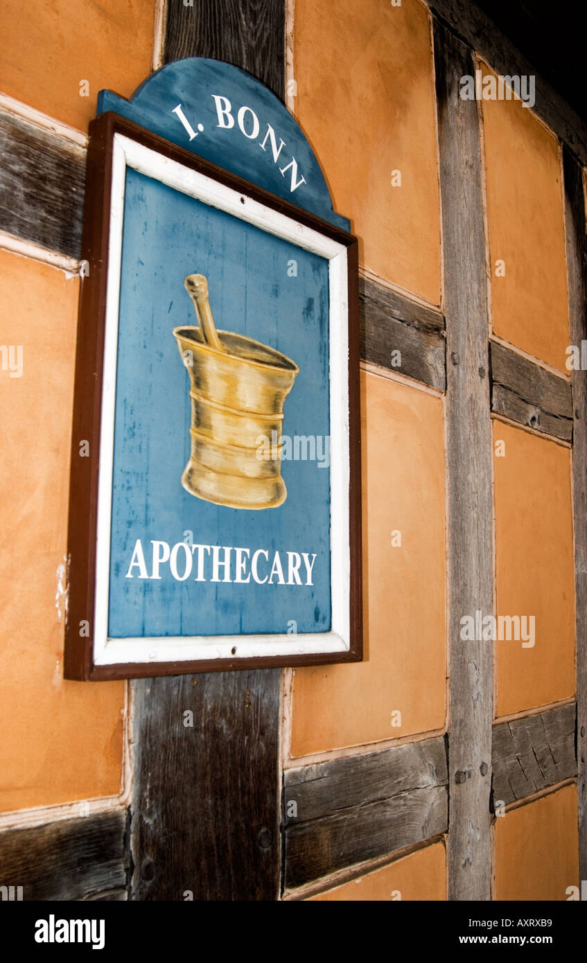 Apothecary Sign Colonial Times