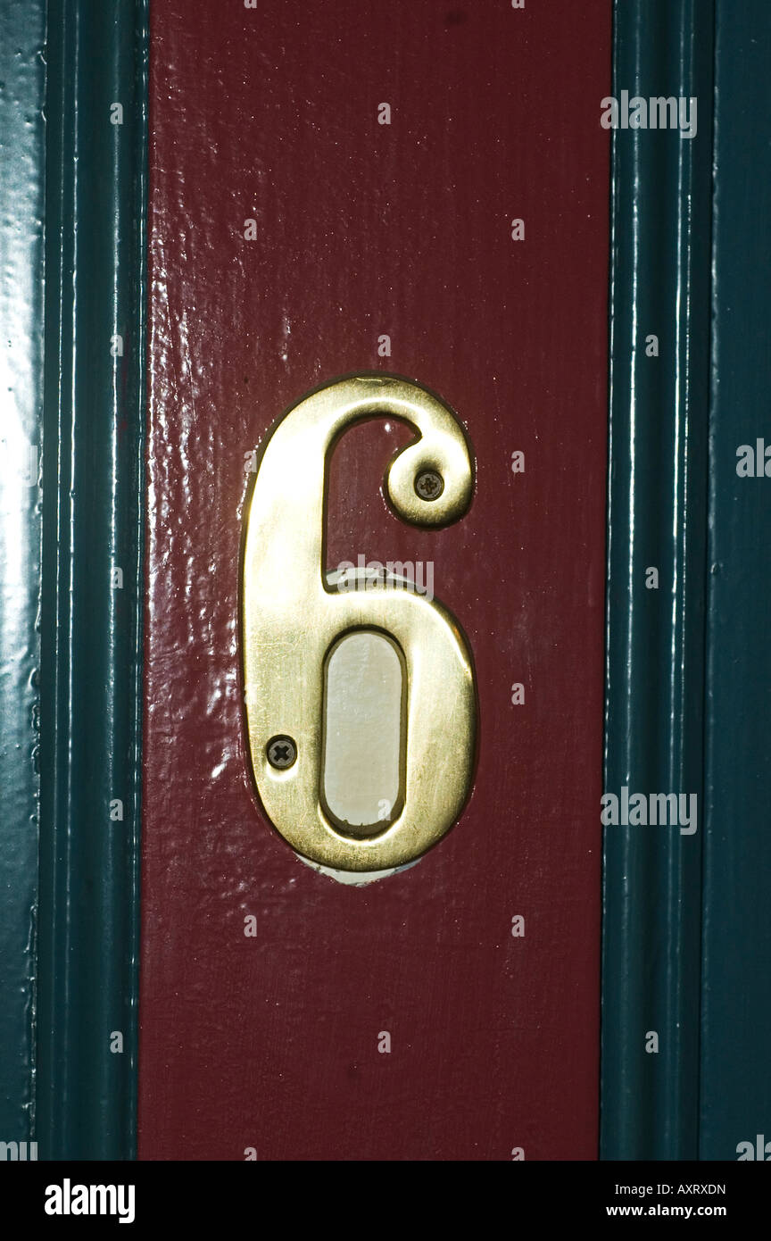 6 door number hi-res stock photography and images - Alamy