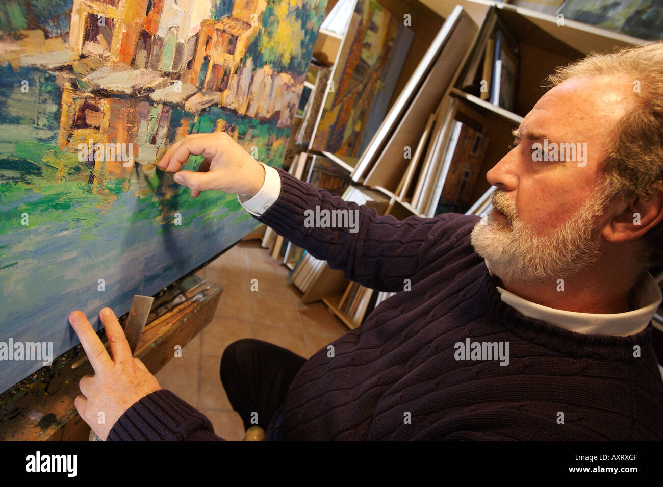 The artist Jesus Camargo Stock Photo - Alamy